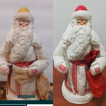 Реставрация ёлочных игрушек.