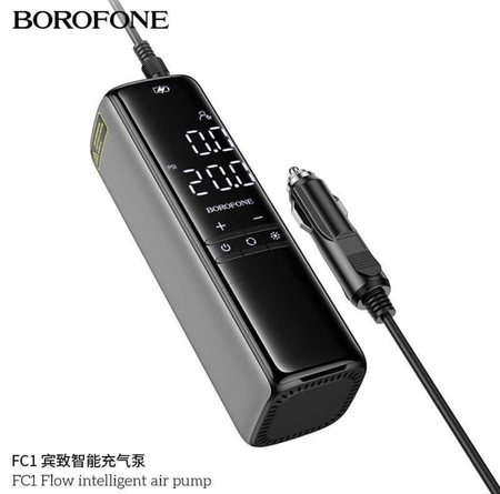 автомобильный насос Borofone FC1 May Flow Air Pump Inflation 12V