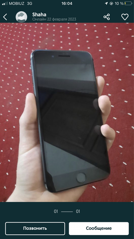 iphone 8 pilus 64 GB qora rangli