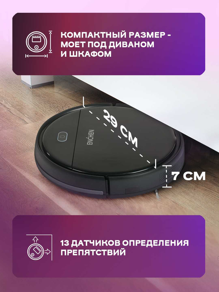 Робот-пылесос Xiaomi Enchen Vacuum Cleaner R1 Есть гарантия на 6 месяц