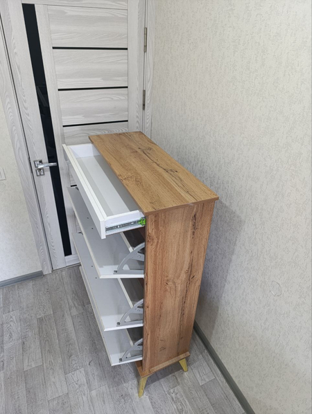Обувница , 3 яруса 1 выдвижной ящик.