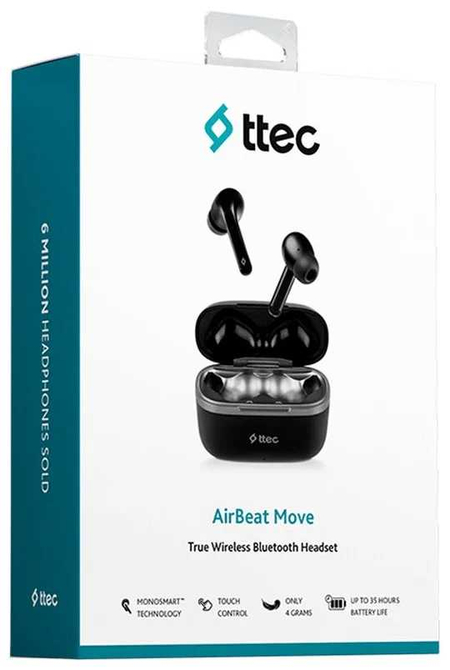 Ttec AirBeat Move TWS Наушники Беспроводные Блютуз
