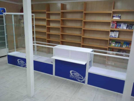 Oynaly prilavkalar, Акция, savdo uskunalari vitrinalar stellajlar