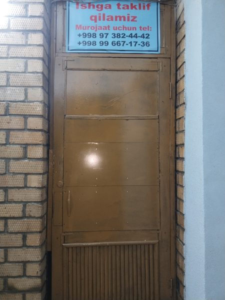 Ishga taklif qilamiz Santexnika va ichki remont ishiga