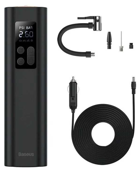 Компрессор Baseus Super Mini - новый, мощный для авто с фонариком