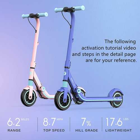 Акция! Электросамокат детский Ninebot Kids E8 синий и розовый