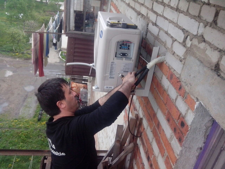 Кондиционерларга хизмат курсатиш