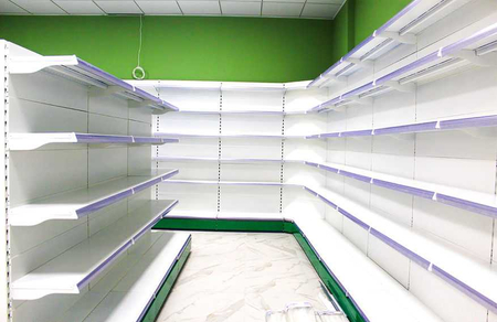 Продается оборудование для магазина, металлические стеллажи полки