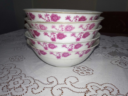 Косушки из Старинного Фарфора (5 штук)