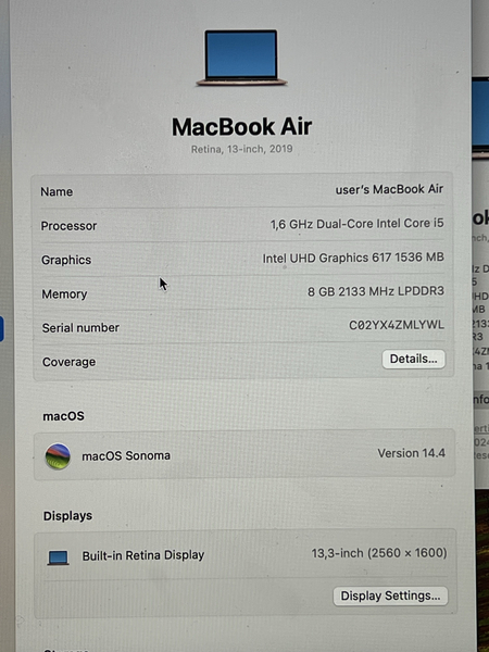Macbook Air core i5