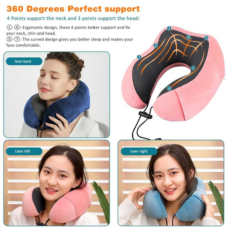 Подушка для перелёта! Ортопедическая, с эффектом памяти (MEMORY foam)