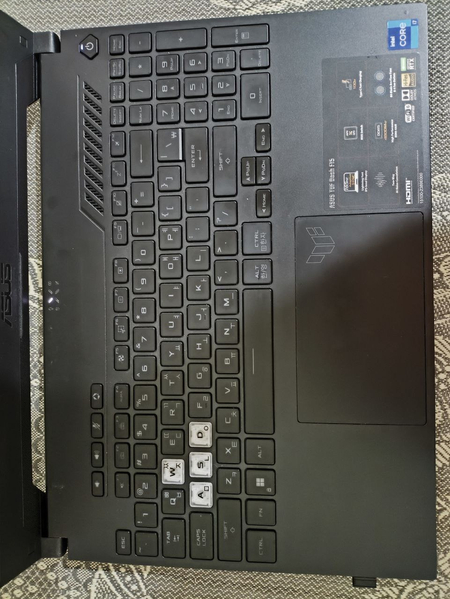 Notebook Asus tuf gaming f15 RTX 3050ti 8/512