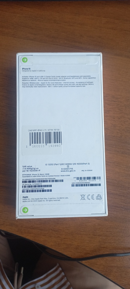 iphone 15 128 новый с коробки еще не открытая