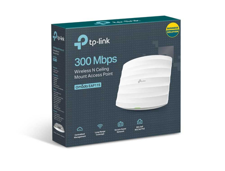 Потолочная точка доступа TP-Link Omada EAP115/2.4GHz N300 V4.0