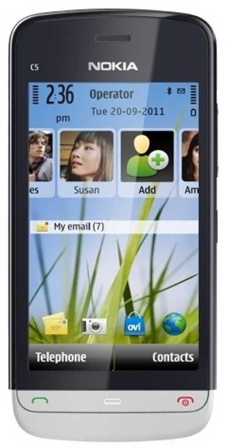 Nokia c5-05 (black aluminium grey)