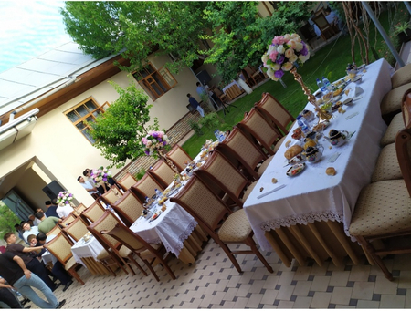 Marosim xizmati To‘y tantanalar uchun  bejirim stol stul