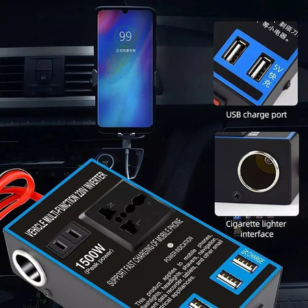 Avto inverter - mashinada endi fen ishlatsa bo'ladi - dostavka bepul
