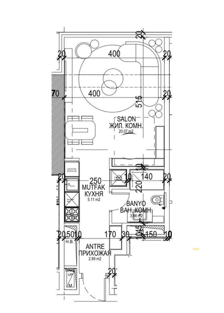 Продается квартира 2/14/51 34м2 в ЖК «Nest One» в Tashkent City