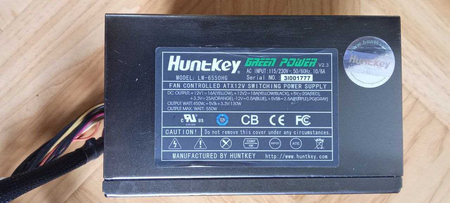 Продаю Блок питания HuntKey LW-6550HG 550W