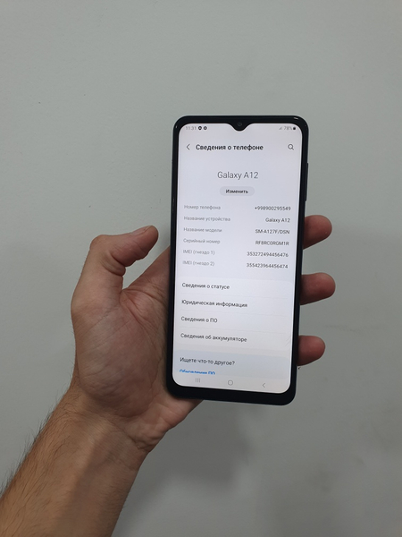 Samsung Galaxy A12 память 32gb хама жои ишлаши зор