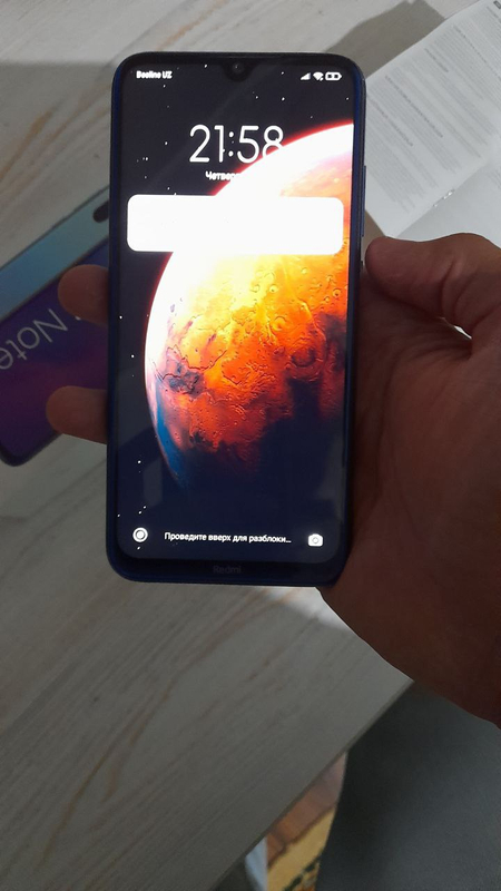 Redmi Note 8 blue srochno soyiladi