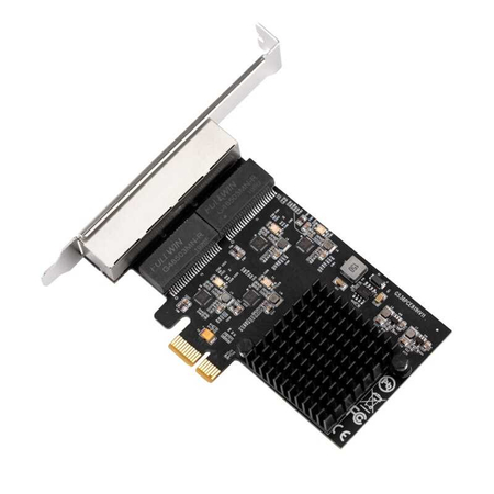 PCIE X1 RJ45 четырехъядерный