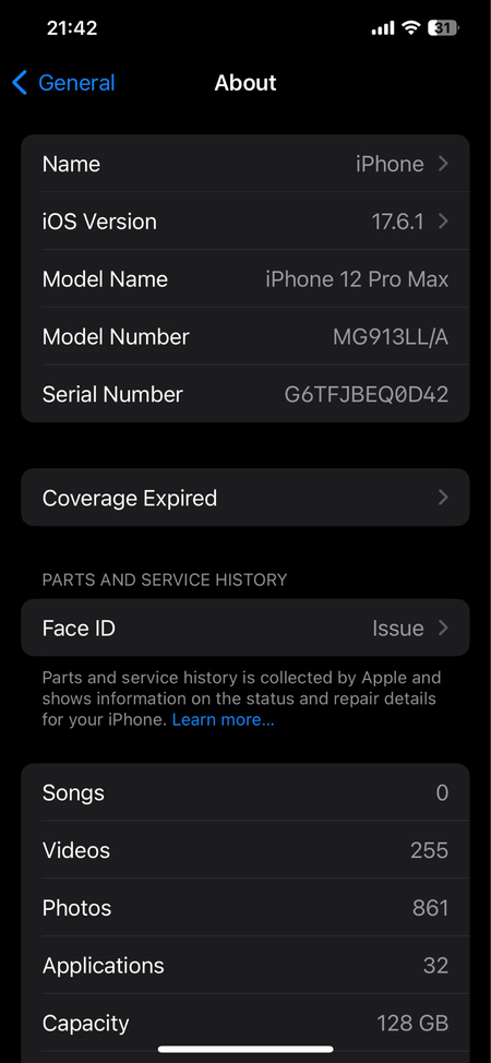 Iphone 12 pro max Pacific Blue