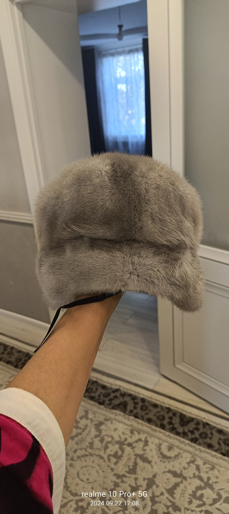 Шапка норковая. Натуральный мех