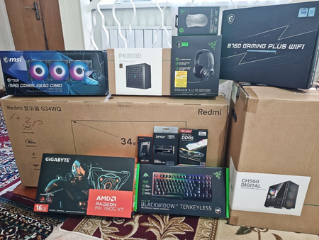 i7-13700/RX-7800xt/G34UHD/32gb-DDR5/1tr-m2/WiFi. Bluetooth.