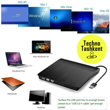Usb DVD RW Slim (Garantiya) (Dostavka Bor)