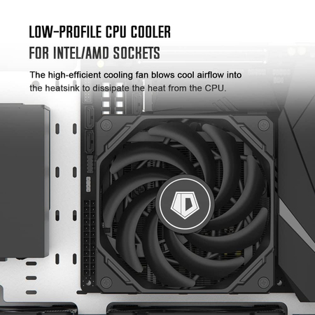 ID-COOLING IS-55 Black Desktop CPU Cooler (Новый)