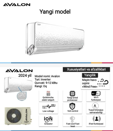 Avalon 12 Inverter  kondistsioner 2024 model