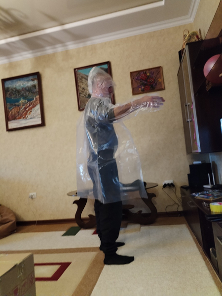 Плащ полиэтиленовый прозрачный новые