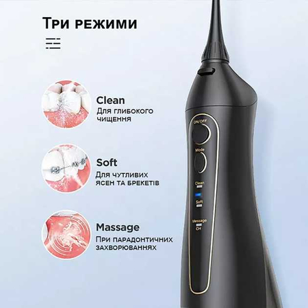 Электрический зубной ирригатор Fairywill 5020E, черный