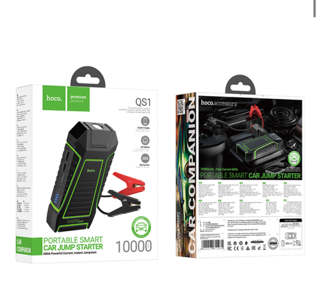 QS1 Spring портативный аккумулятор для запуска авто (10000mAh)