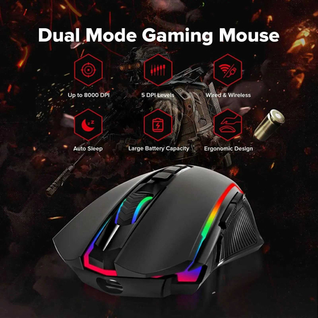 Беспроводная игровая мышь Redragon  Ranger Lite 2 режима подклячения