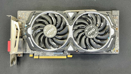 Продается видеокарта б/у MSI AMD RX 580 ARMOR 8G OC