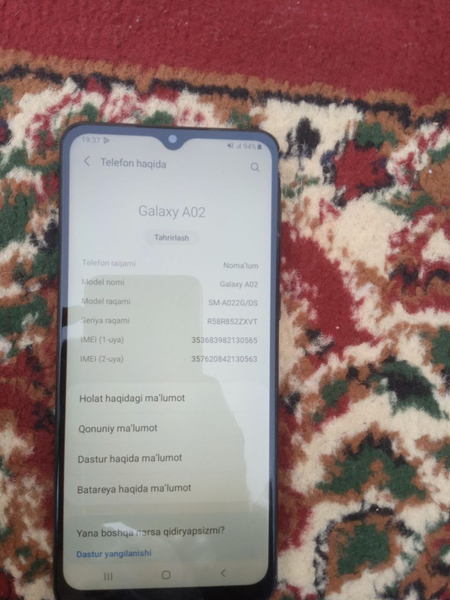 Samsung. A02 telifoni