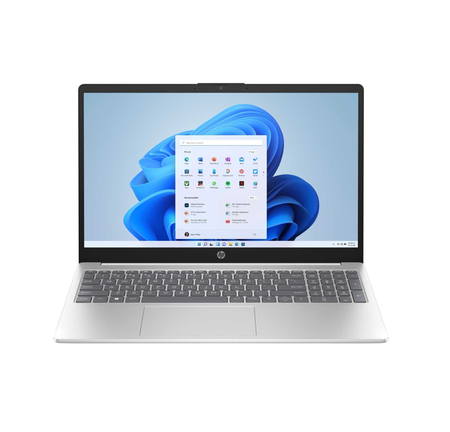 & Ноутбук HP R3-7320U/DDR5 4GB/ 256GB/Radeon 610M/FingerPrint/Silver