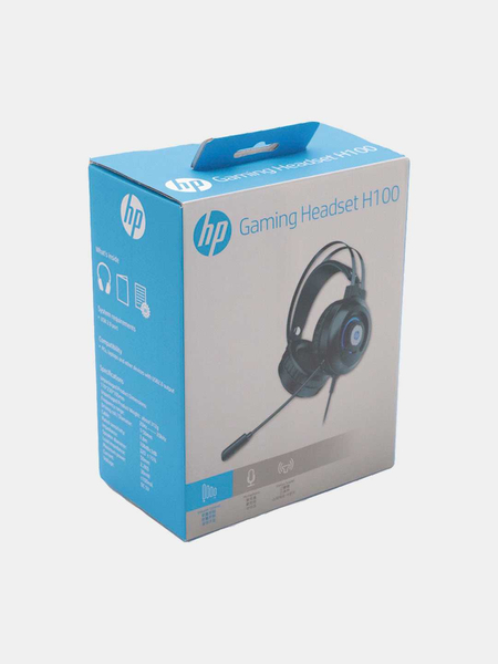 Игровые наушники, с RGB подсветкой и микрофоном HP H100 АКЦИЯ на UZUM!