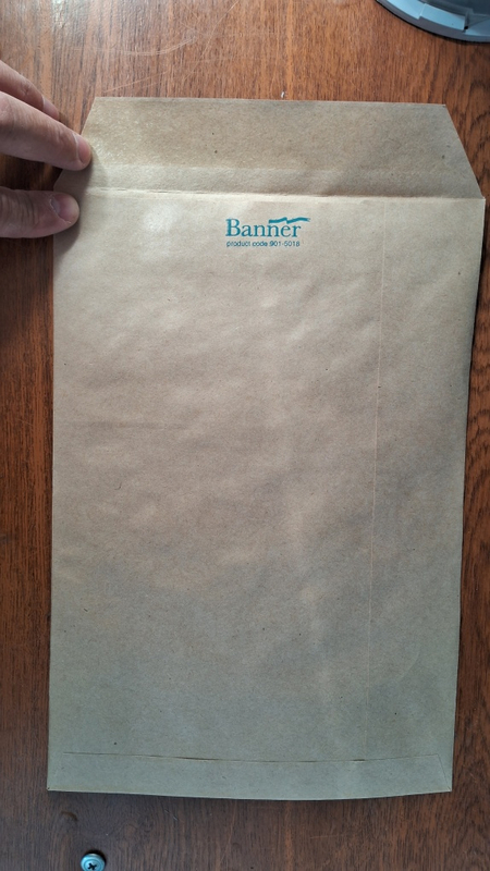 Крафтовые конверты BANNER. Размер 254 на 178 90GSM
