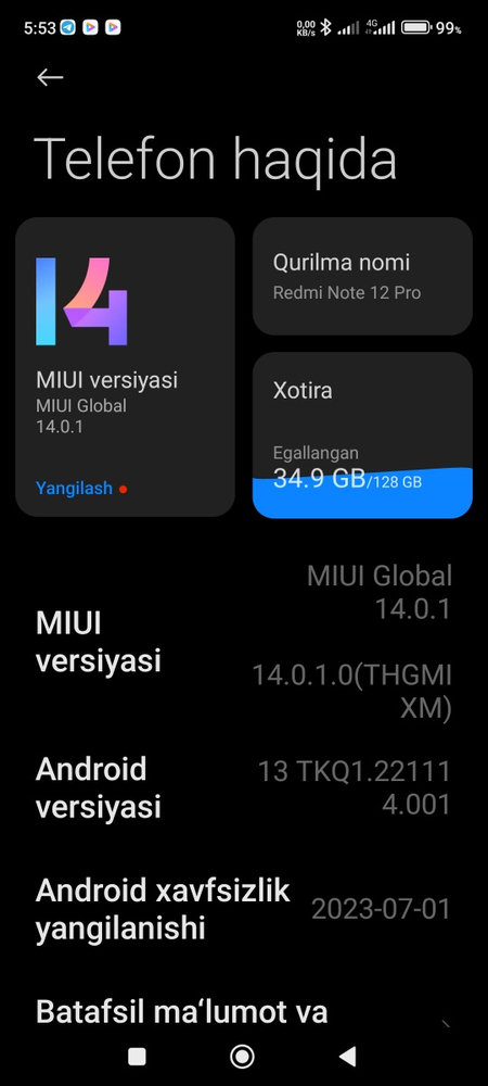 Redmi not 12 pro