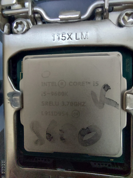 Комплект процессор и материнка Core i5 9600k