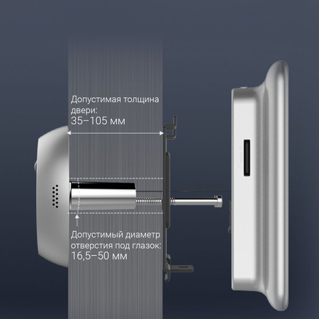 Дверной глазок Ezviz DP2 2K