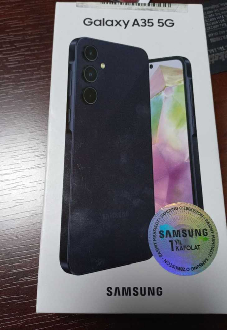 Samsung A35 5G 8/128 navy new srochno sotiladi