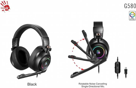 Проводные наушники Bloody G580 BLACK - ИГРОВАЯ ГАРНИТУРА 7.1