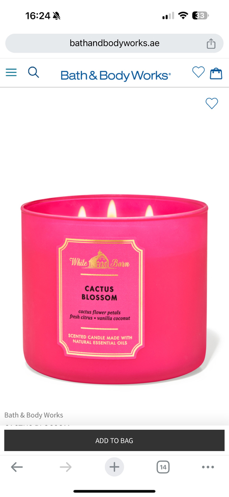 Арома свечи от Bath and body works с 3мя фителями