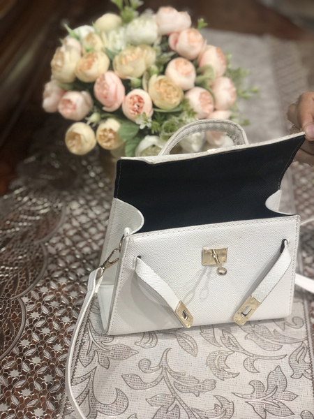 Сумка белая hermes