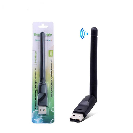 Беспроводной Usb Wifi адаптер с антенной, MT7601, 150 Мбит/с