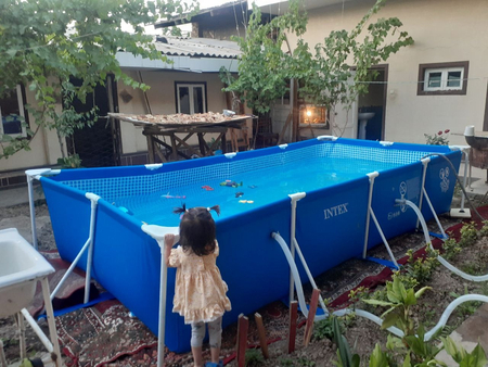 Каркасный прямоугольный бассейн  4,5 * 2,2 * 0,84м